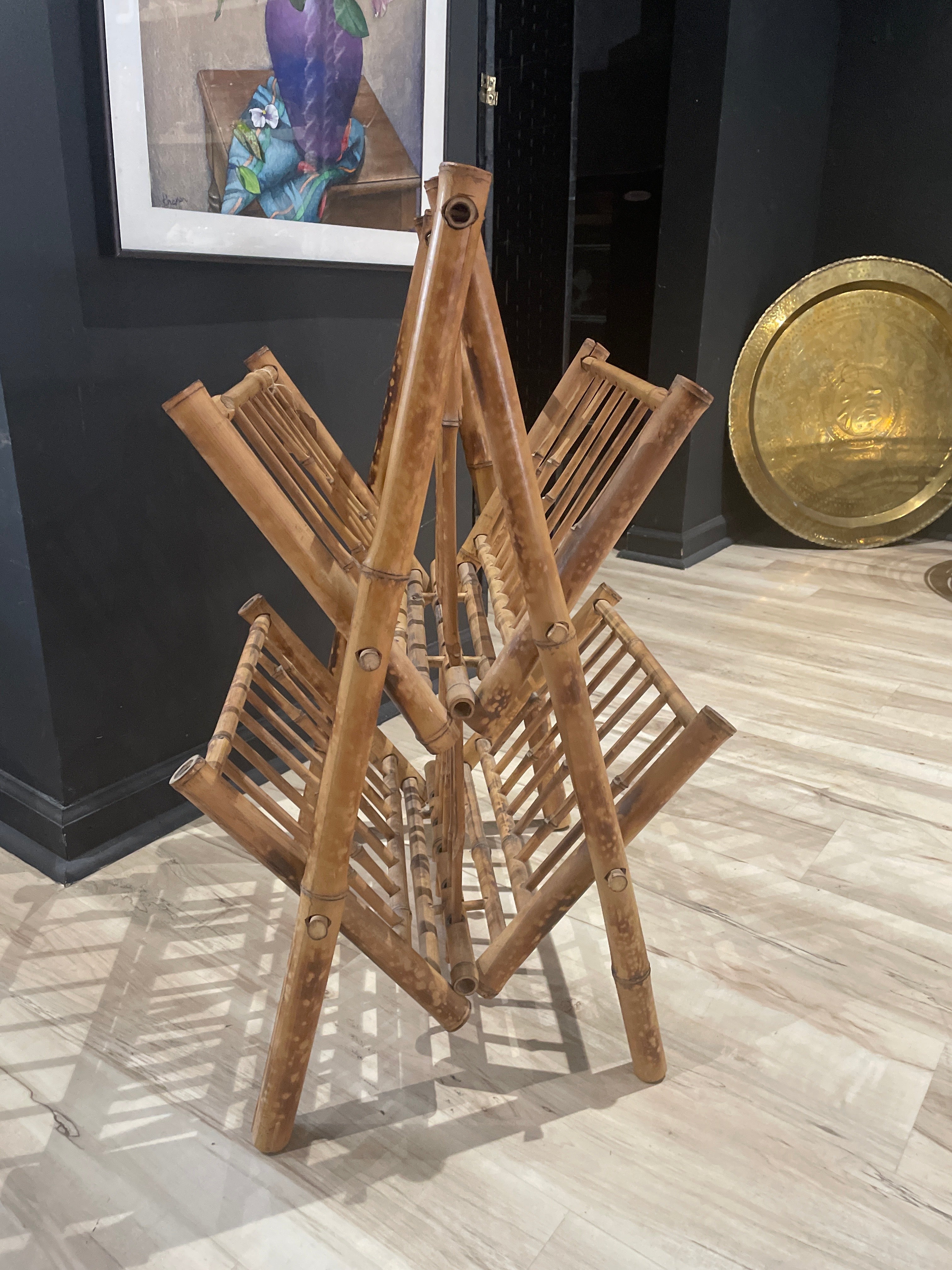 Vintage Tortoise Shell Bamboo Rack – Mishi Lifestyle