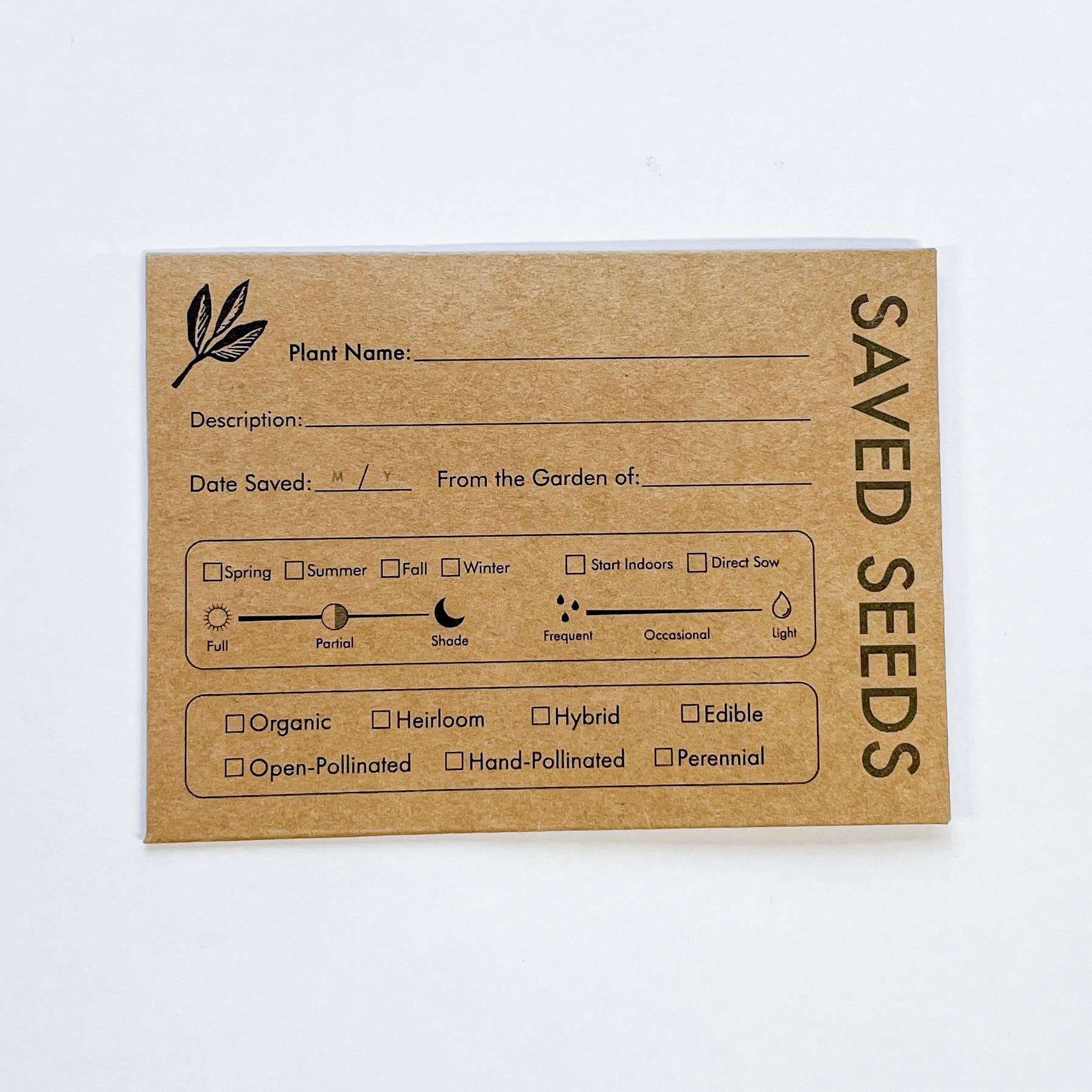 Seattle Seed Co. - Saved Seeds Envelope – Mishi Lifestyle